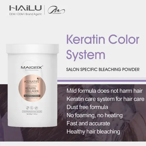 Buy Permanent Hair Bleach Powder And Developer Natural Hair Bleach With ...