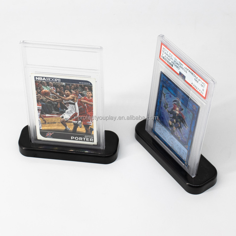 Buy Plastic Holder Display Base For Psa Case Black Psa Graded Card ...