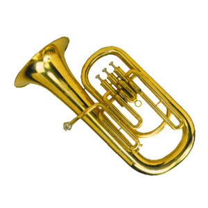 Buy Roffee Musical Brasswind Instrument Gold Lacquer Bb Key Euphonium ...