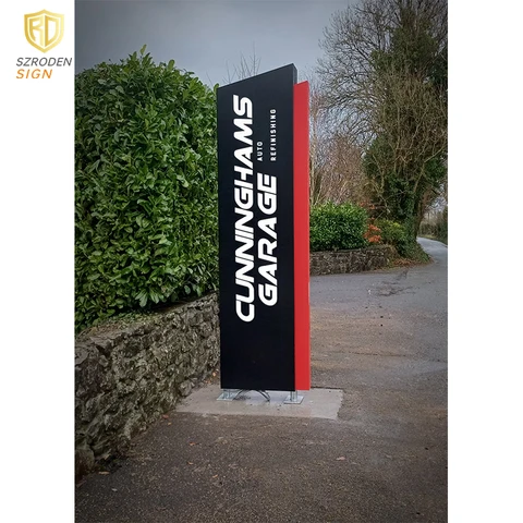 Buy Shenroden Outdoor Wayfinding Led Stainless Steel Pylon Sign Totem ...