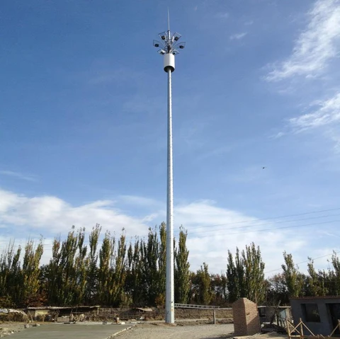 Buy Single Steel 10m/120m Telecom Pole With Camouflage Monopole For ...