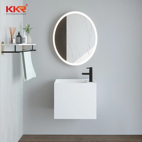 Buy Small Square Wash Basin Bathroom Top Sink Solid Surface Sanitary ...