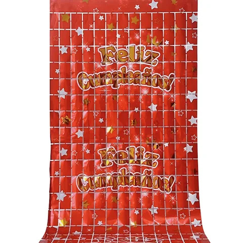 Buy Spanish Happy Birthday Party Background Backdrop Wall Decor Feliz ...