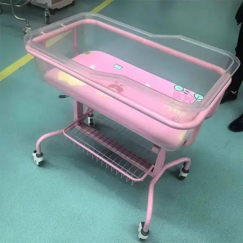 Buy Stainless Steel Stroller Hospital Luxury Born Baby Kids Nursing Bed ...