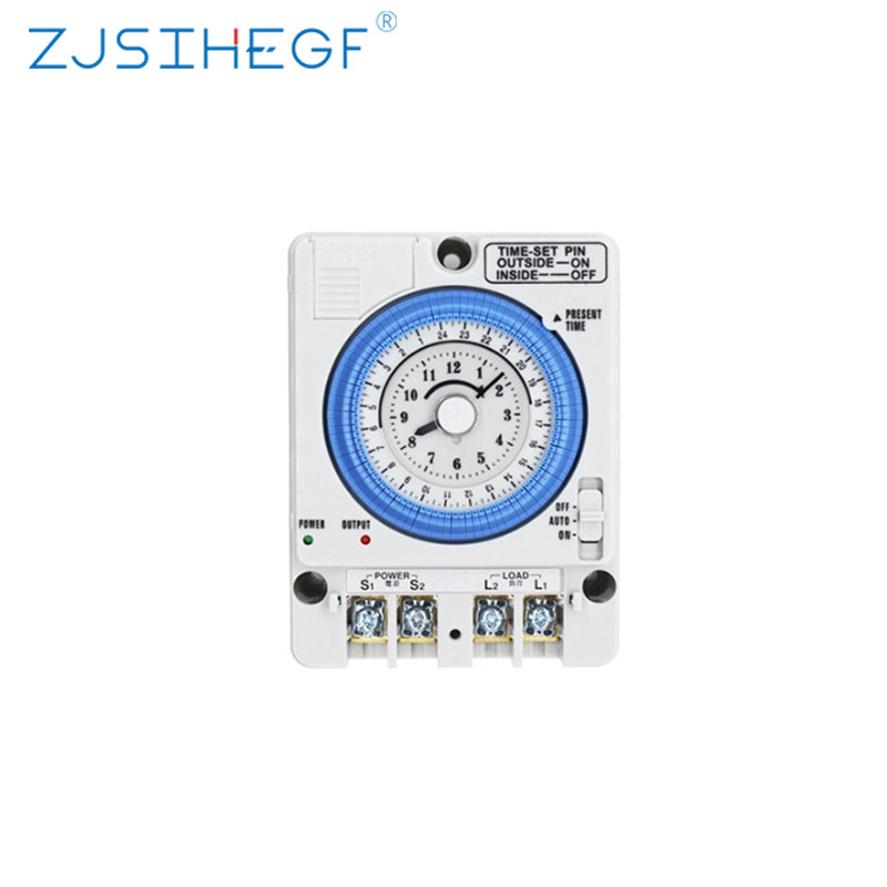 Buy Time-controller Tb35n 100-240v 15a Din Rail Water Heater Programmable Timer Switch Analog ...