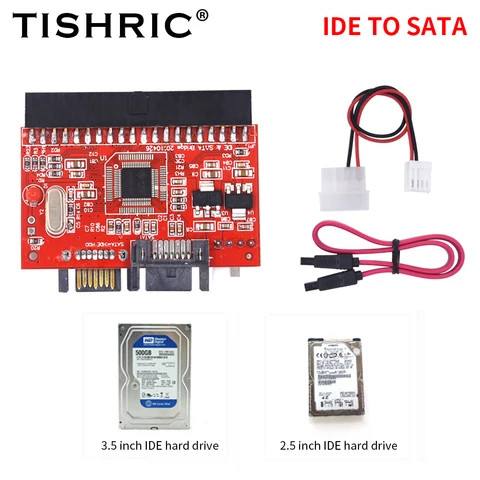 Buy Tishric Hard Disk Ide To Sata Converter Sata To Ide Bidirectional ...