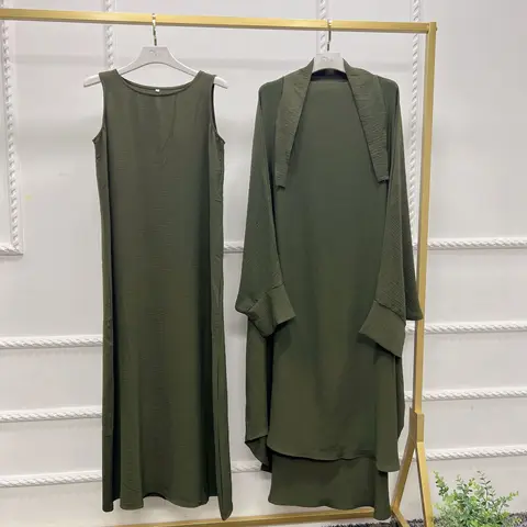 Buy Traditional Islamic Clothing Sleeveless Inner Dress And Khimar ...