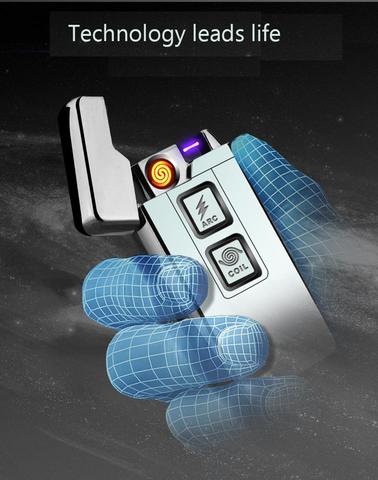 Buy Twin Fire Usb Arc Lighter With Touch Button,hotest Selling Usb ...
