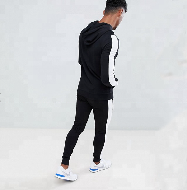Buy Unbranded Black Pullover Tracksuit For Men Design Mens Two Piece ...
