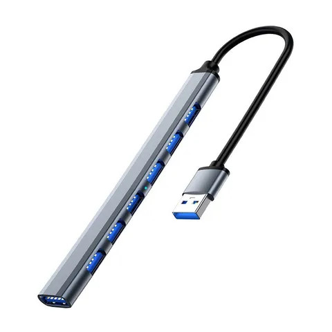 Buy Usb Hub 3.0 Hub Usb Splitter Power Adapter 7 Port Multiple Expander ...