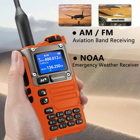 Buy Uv-k6 Quansheng Walkie Talkie 5w Orange Aviation Uv-k58 Full Band ...
