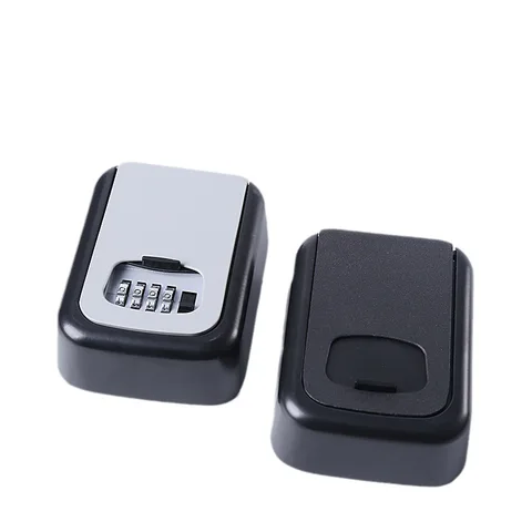 Buy Wall Mount Safe Key Box 4-digit Combination Lock Box Portable ...
