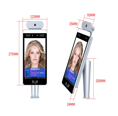 Buy Wifi Connection Body Temperature Detecting Biometric Attendance ...