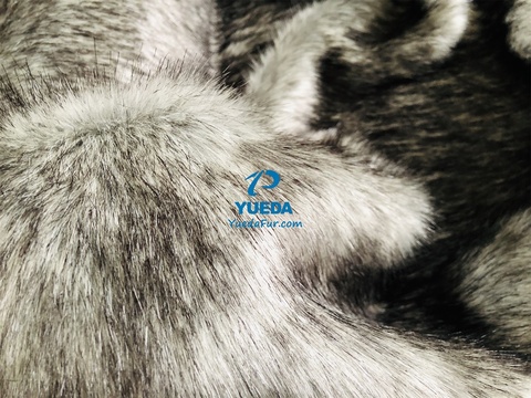 Buy [yueda Fur Factory] Faux Raccoon Fake Fur, Beige Color Long Haired ...