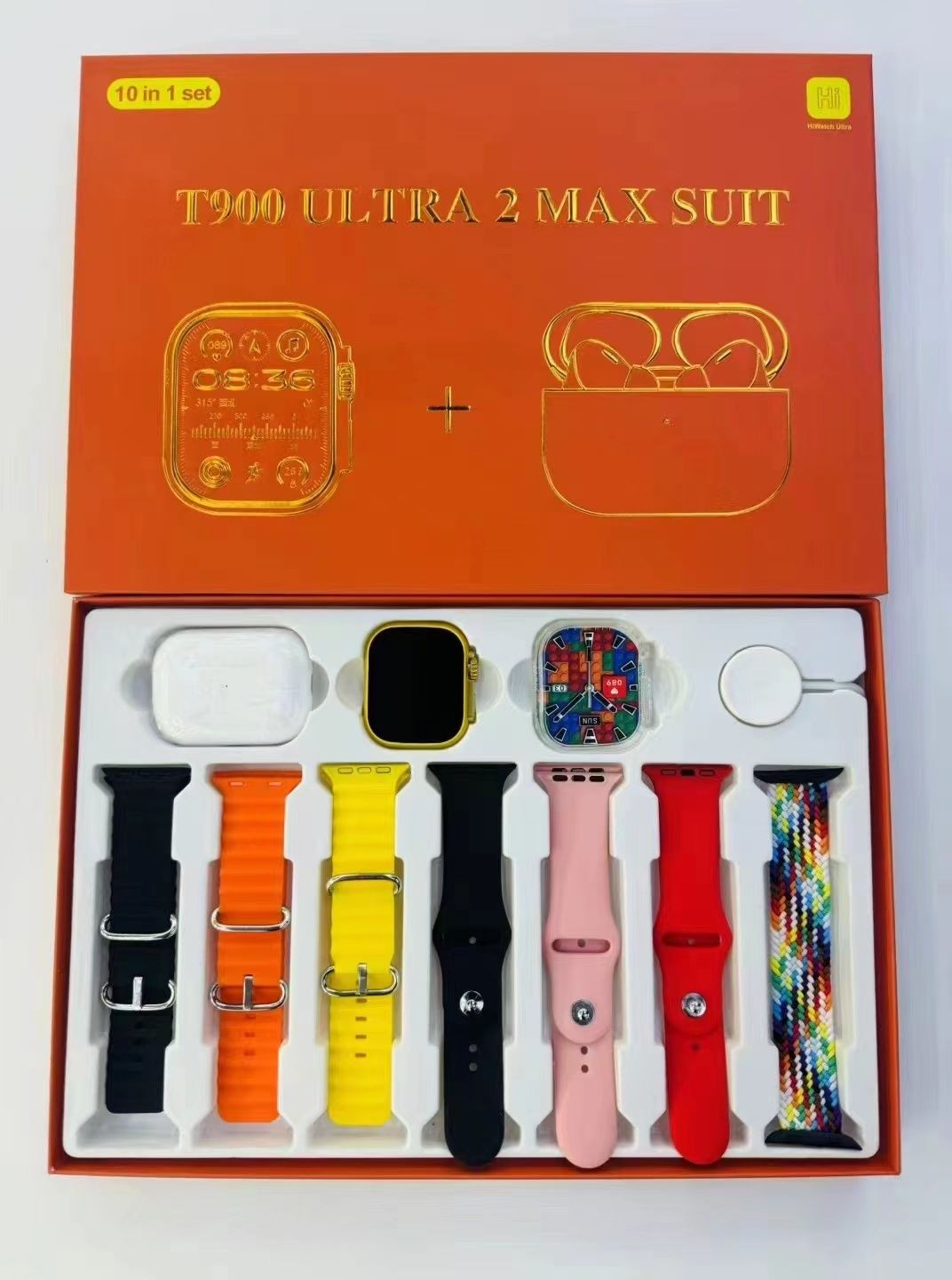 Buy 10 In 1 Set Ultra 2 Smart Watch For Sport 7 Types Straps Headphone ...