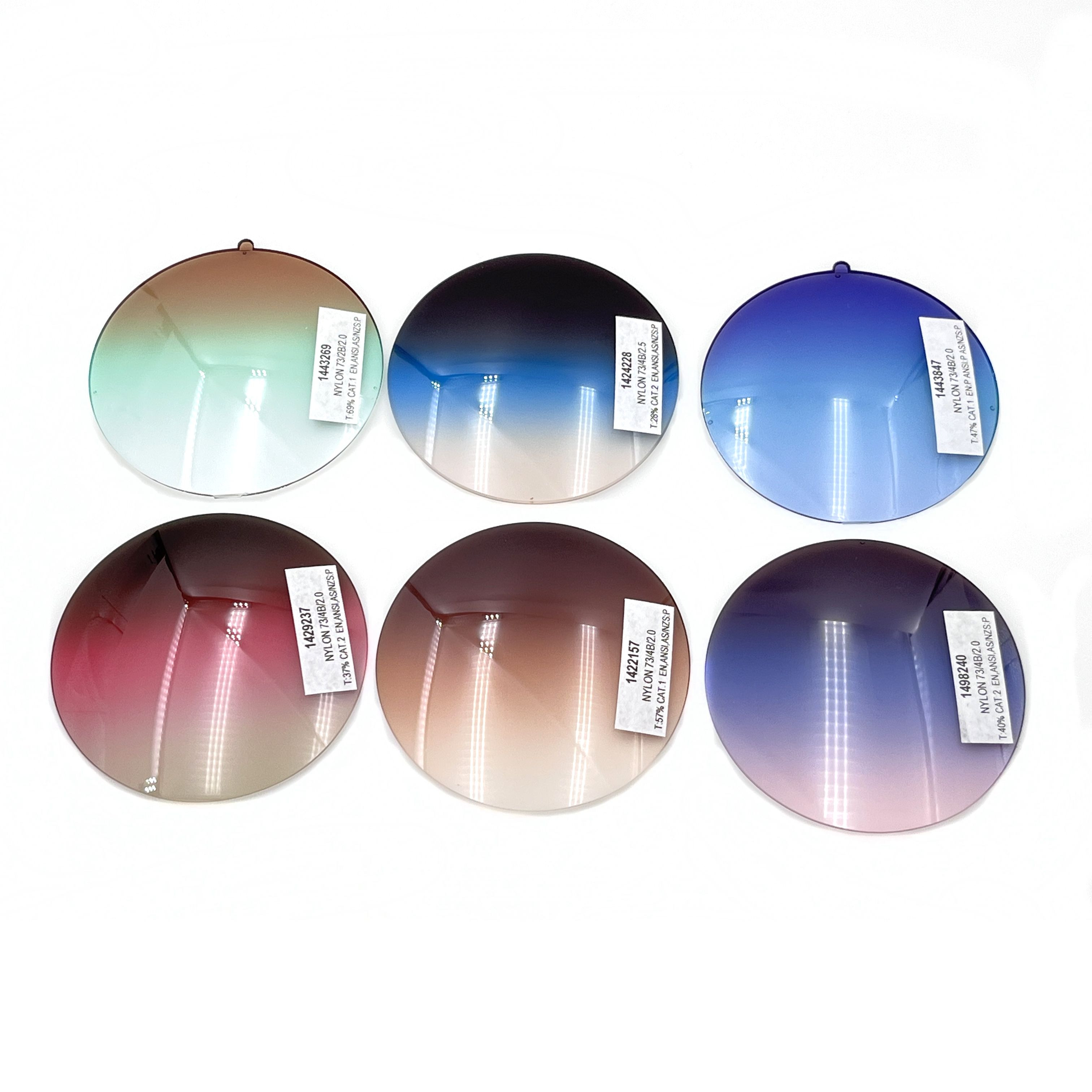 Buy Fashion Sunglasses Nylon Round Gradient Color Lens Gradient Tinted ...