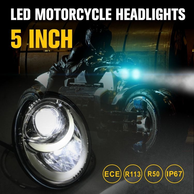 Buy Led Round Headlight For Motorcycles Automotive Led Headlight ...