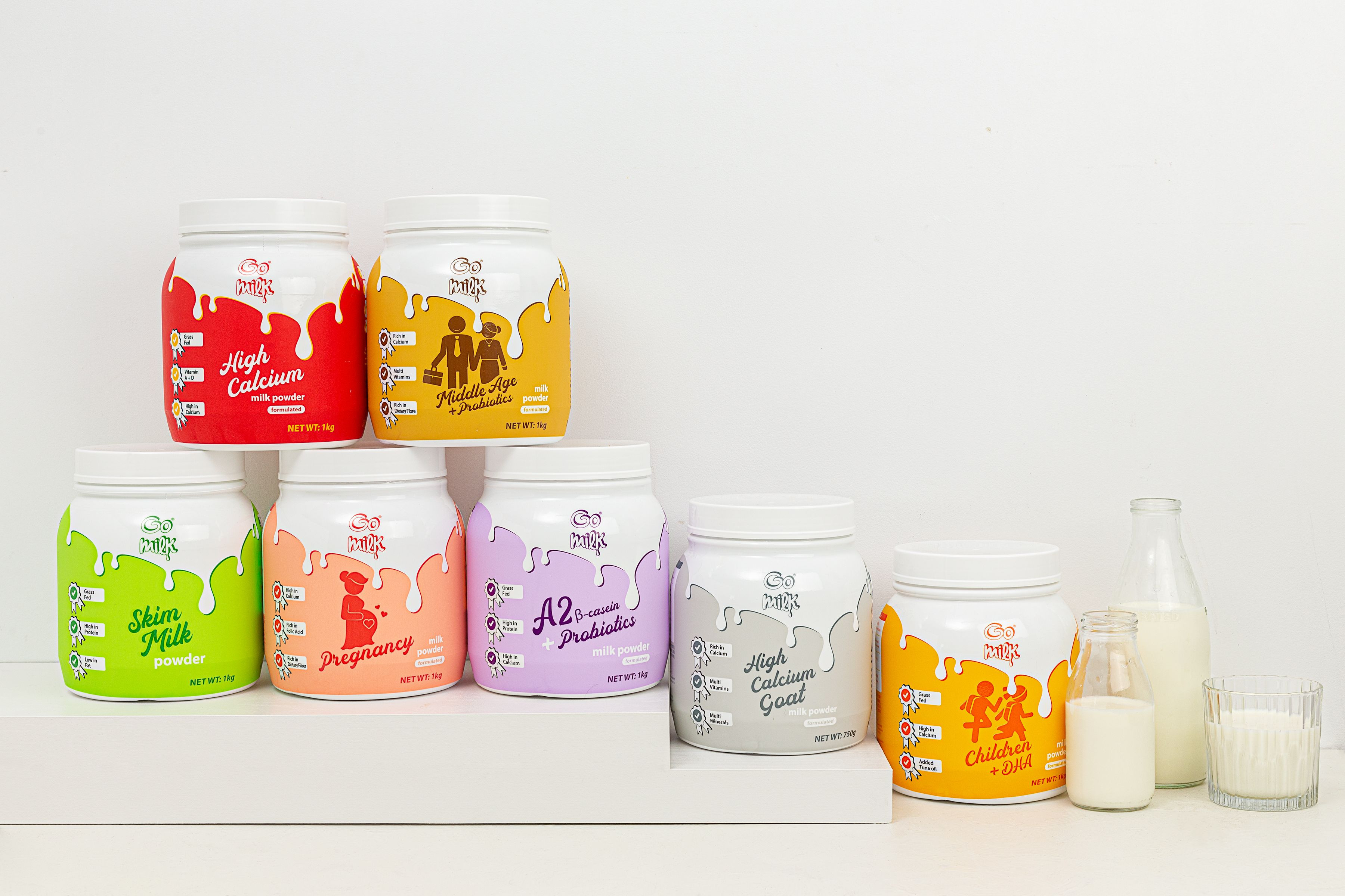 Buy Go Milk Whole/skim Milk Powder 1kg Pouch from Wimpex Ltd, New ...