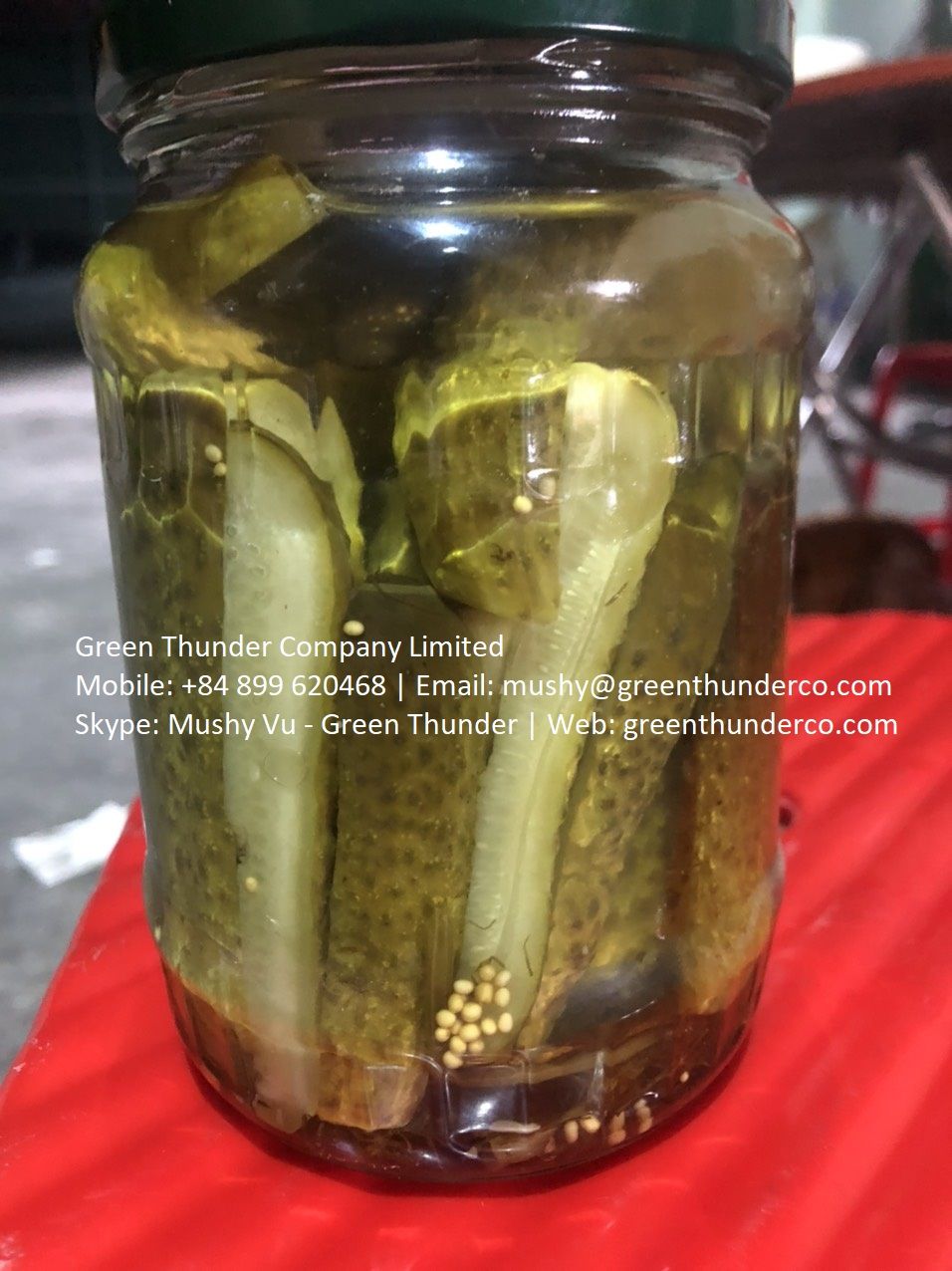 Buy Vietnam Canned Vegetable Pickled Cucumber/gherkin In Glass Jar ...
