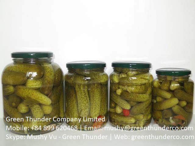 Buy Vietnam Canned Vegetable Pickled Cucumber/gherkin In Glass Jar ...