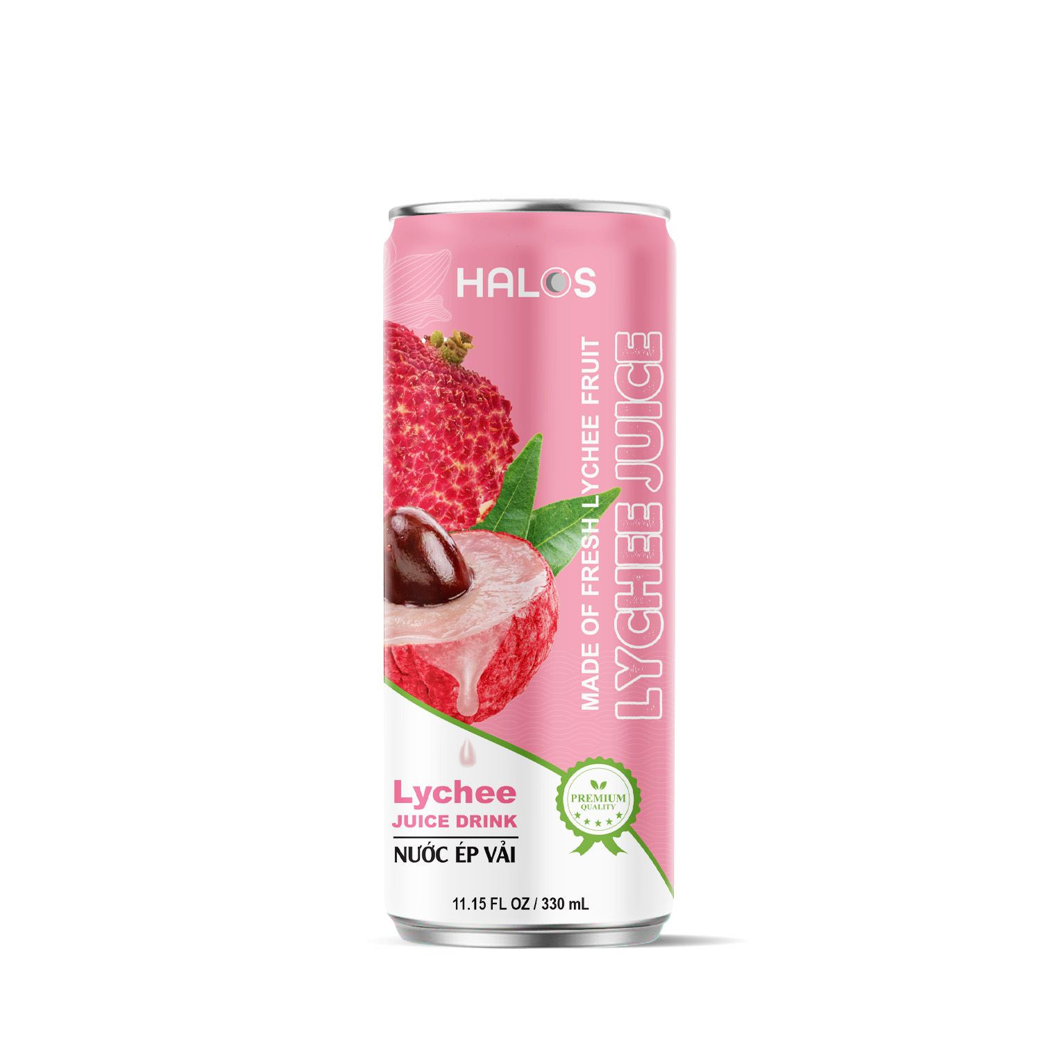 Buy Halos/oem Lychee Juice Drink 330ml Sleek Can Viet Nam from HALOS ...