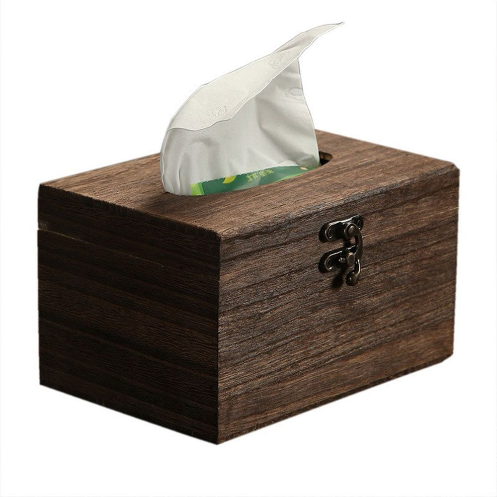 Buy Factory Wholesale Wooden Tissue Box Carbonized Paulownia Wood ...