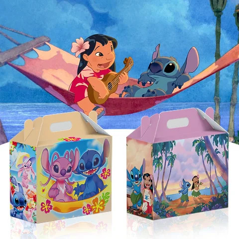 Buy 12pcs Stitch Birthday Party Candy Boxes Stitch Star Baby Theme Gift ...