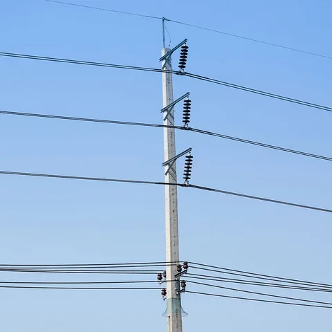 Buy 132kv Galvanized Steel Tubular Poles Steel Power Pole Electric ...
