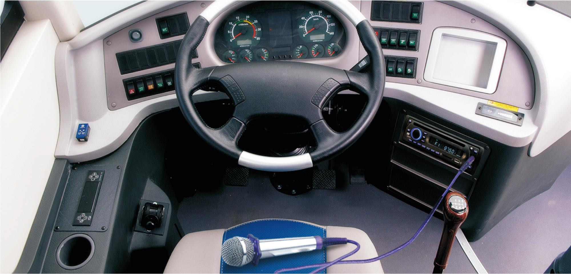 Buy 2 Mic Input One Din Bus Dvd Player Mp5 Power Amplifier Usb Sd Am ...