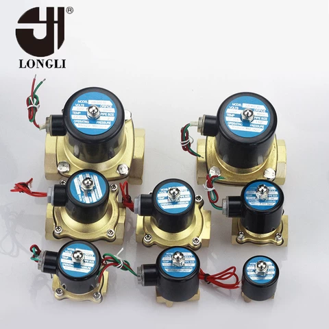 Buy 2w-320-32 Dn32 Brass 220v Electronic Drain Water Solenoid Valve ...