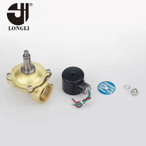 Buy 2w-320-32 Dn32 Brass 220v Electronic Drain Water Solenoid Valve ...