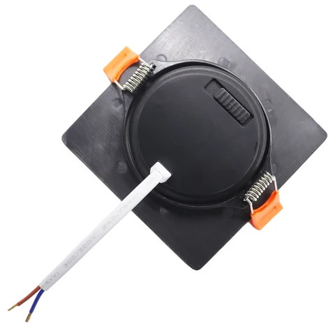 Buy 7w 3-stage Dial With Adjustable Angle Square Black Ceiling ...