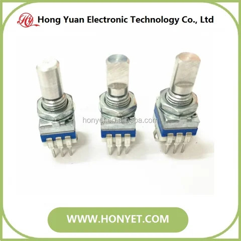 Buy 9mm Spst Rotary Potentiometer Push Momentary Switch from Dongguan ...