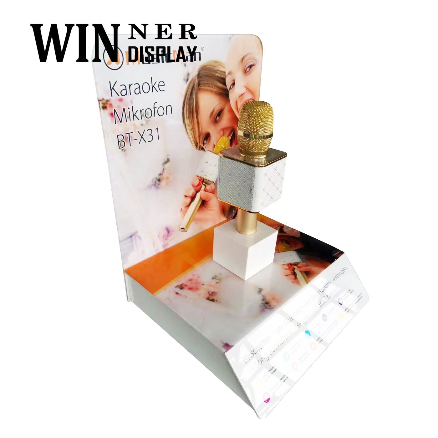 Buy Custom Made Desktop Perspex Microphone Stand Holder Acrylic ...