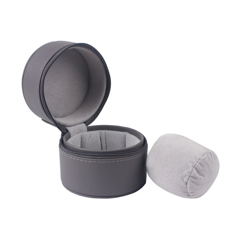 Buy Customized Watch Protect Case Round Pu Zipper Watches Box from ...