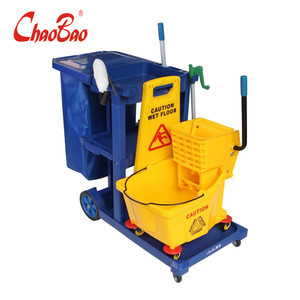 Buy D-11-1 Multipurpose Cleaning Cart Janitor Cart Room Service Cart ...