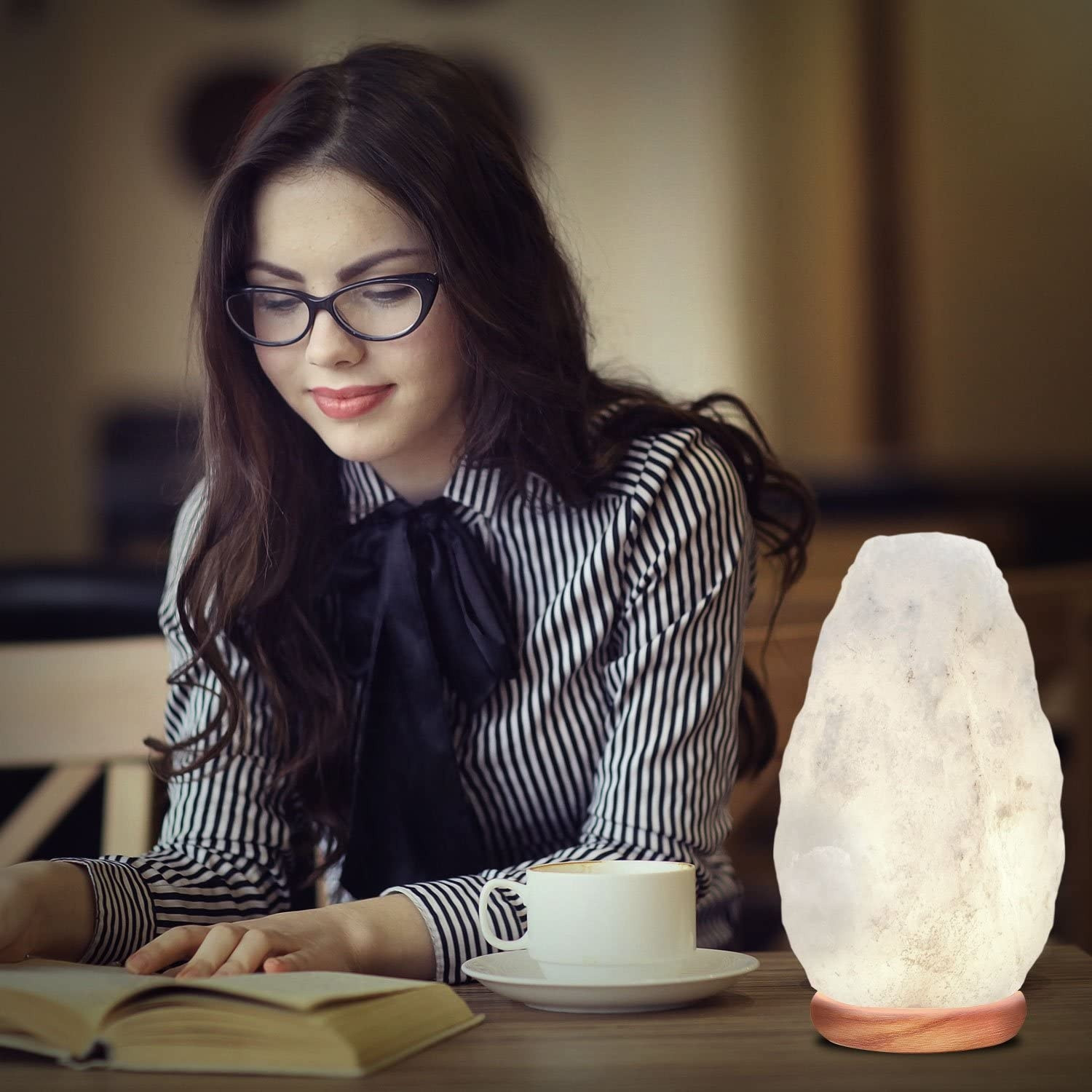 Buy Dimmer Sleep Aid Himalayan Glow Natural Rock Night Light Salt Table ...