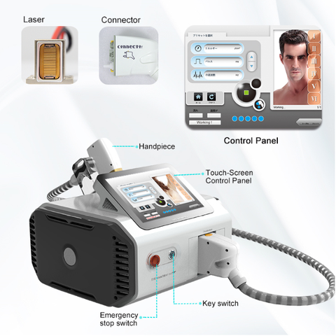 Buy Diy Ice Platinum Alexandrite Diode Laser 755 808 1064 Hair Removal ...