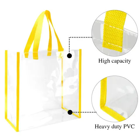 Buy Eco Friendly Handbag Clear Transparent Pvc Tote Bags Gift And ...