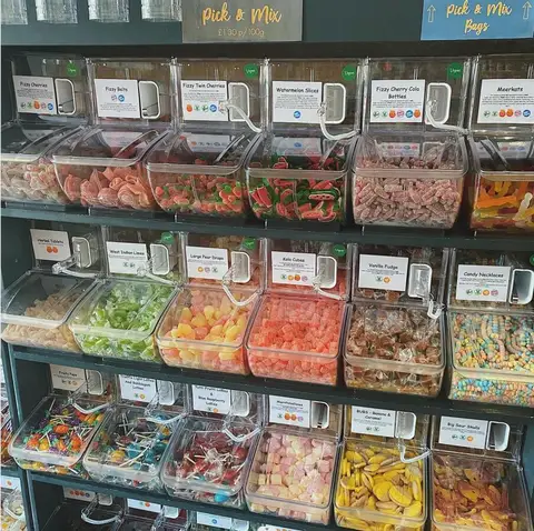 Buy Ecobox Grain Nuts Container Storage Scoop Bin Clear Bulk Candy Bins ...