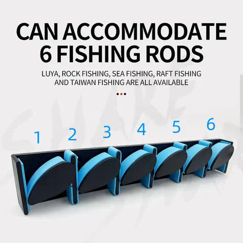 Buy Fishing Rod Holders Vertical Rod Rack For Garage Wall Mount Holds ...