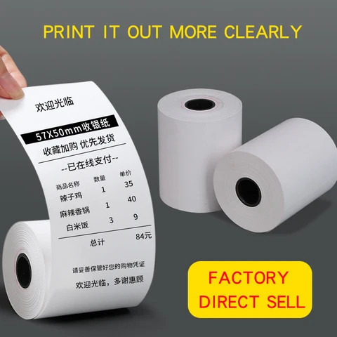 Buy Free Samples Cash Register Thermal Paper Roll 80mm 57mm 2 1/4 57x30 ...