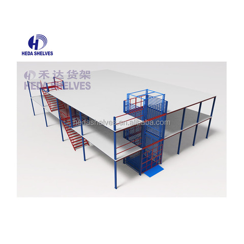 Buy Heda Manufacturer Industrial Warehouse Rack Shelf Mezzanine Storage ...