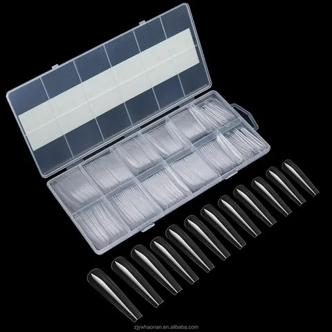 Buy High Quality Soft Gel Tips Full Cover Half French Long 3xl Xxxl ...