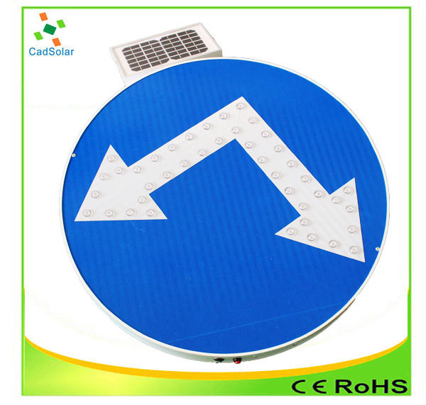 Buy Led Round Solar Flashing Traffic Sign Traffic Lane Sign Board from ...