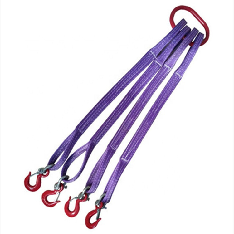 Buy Multi-legs Lifting Sling Polyester Webbing Sling With Hooks from ...