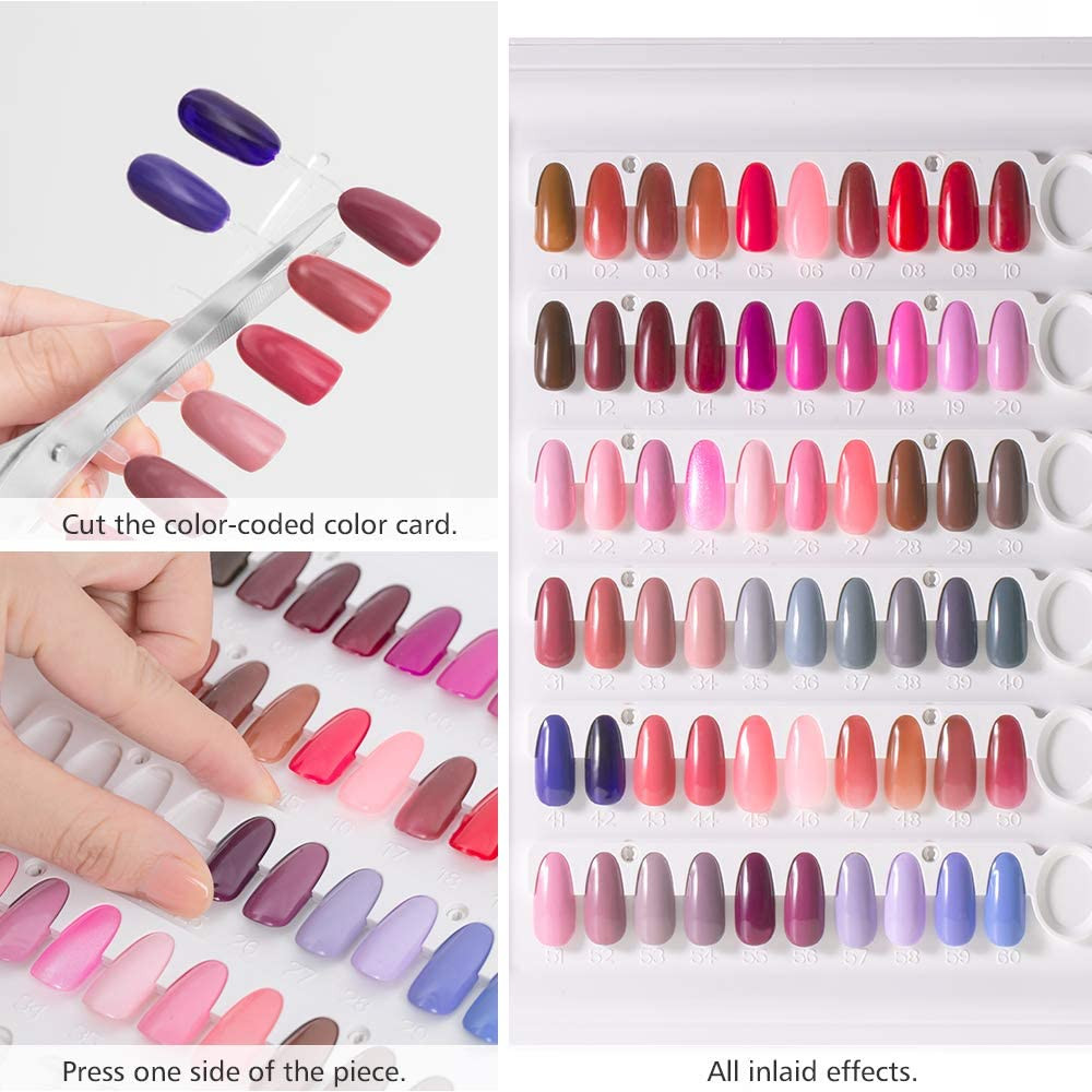 Buy Nail Salon Polish Showcase Display Color Chart Book Nail Color ...