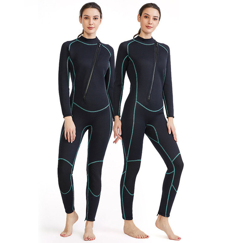 Buy New 3mm One-piece Diving Suit Men And Women Full Set Warm And Cold ...