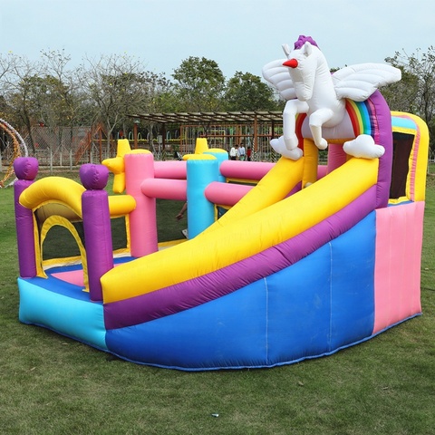 Buy Outdoor Small Inflatable Bouncer For Kids Unicorn Inflatable ...