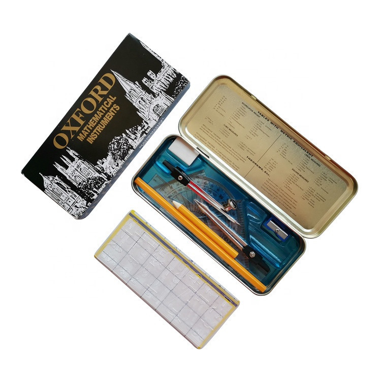 Buy Oxford Compass Divider Mathematical Math Set In Tin Box from ...